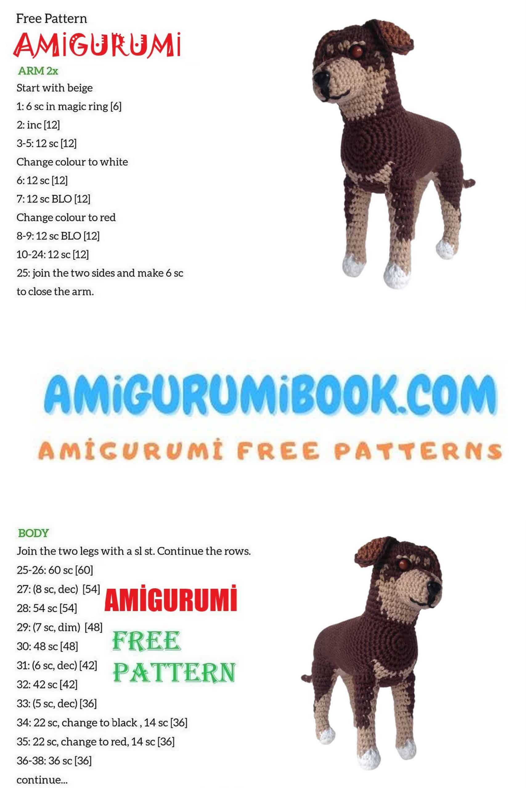 Generic Dog Amigurumi Free Pattern - Free Amigurumi Crochet Patterns
