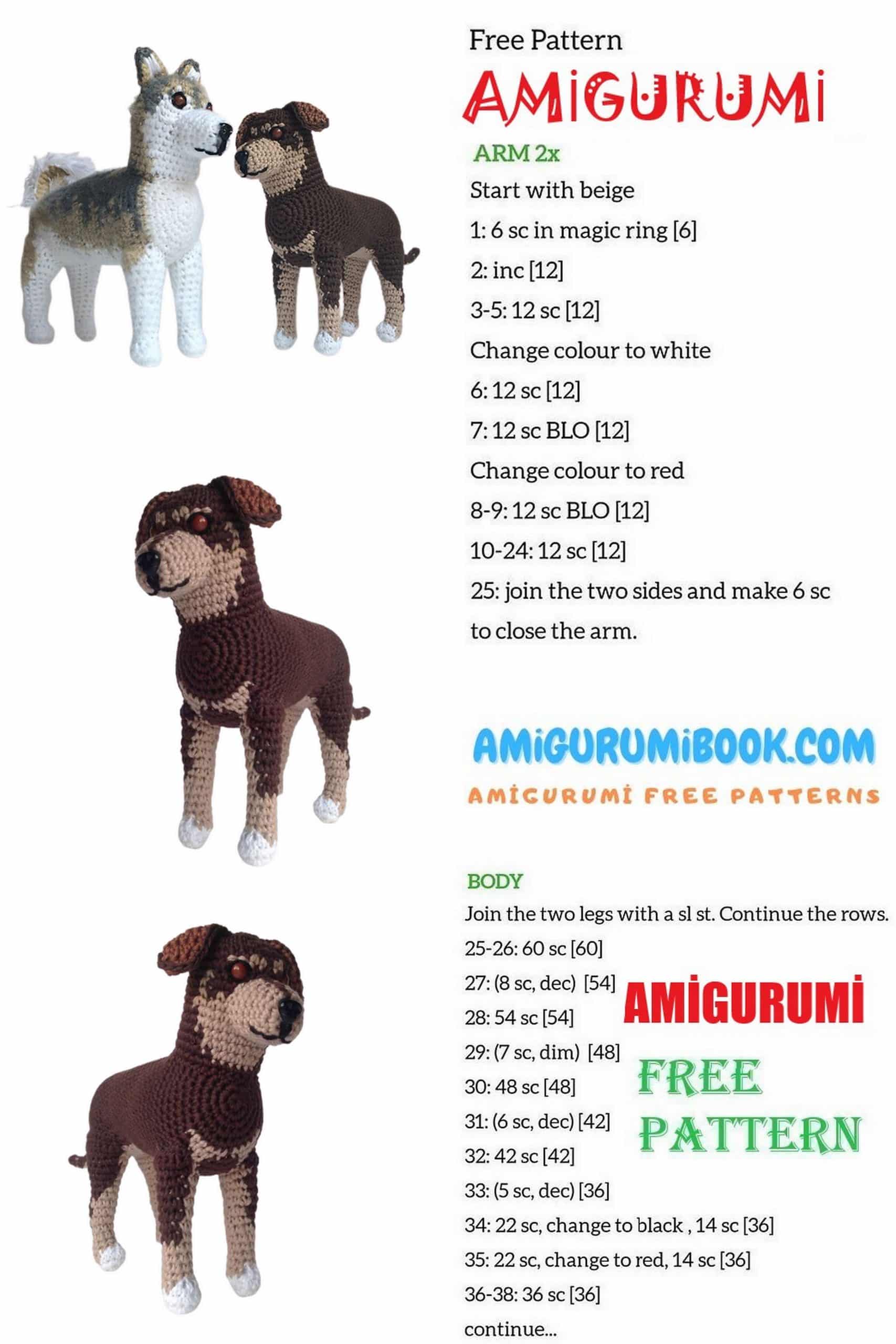 Generic Dog Amigurumi Free Pattern - Free Amigurumi Crochet Patterns