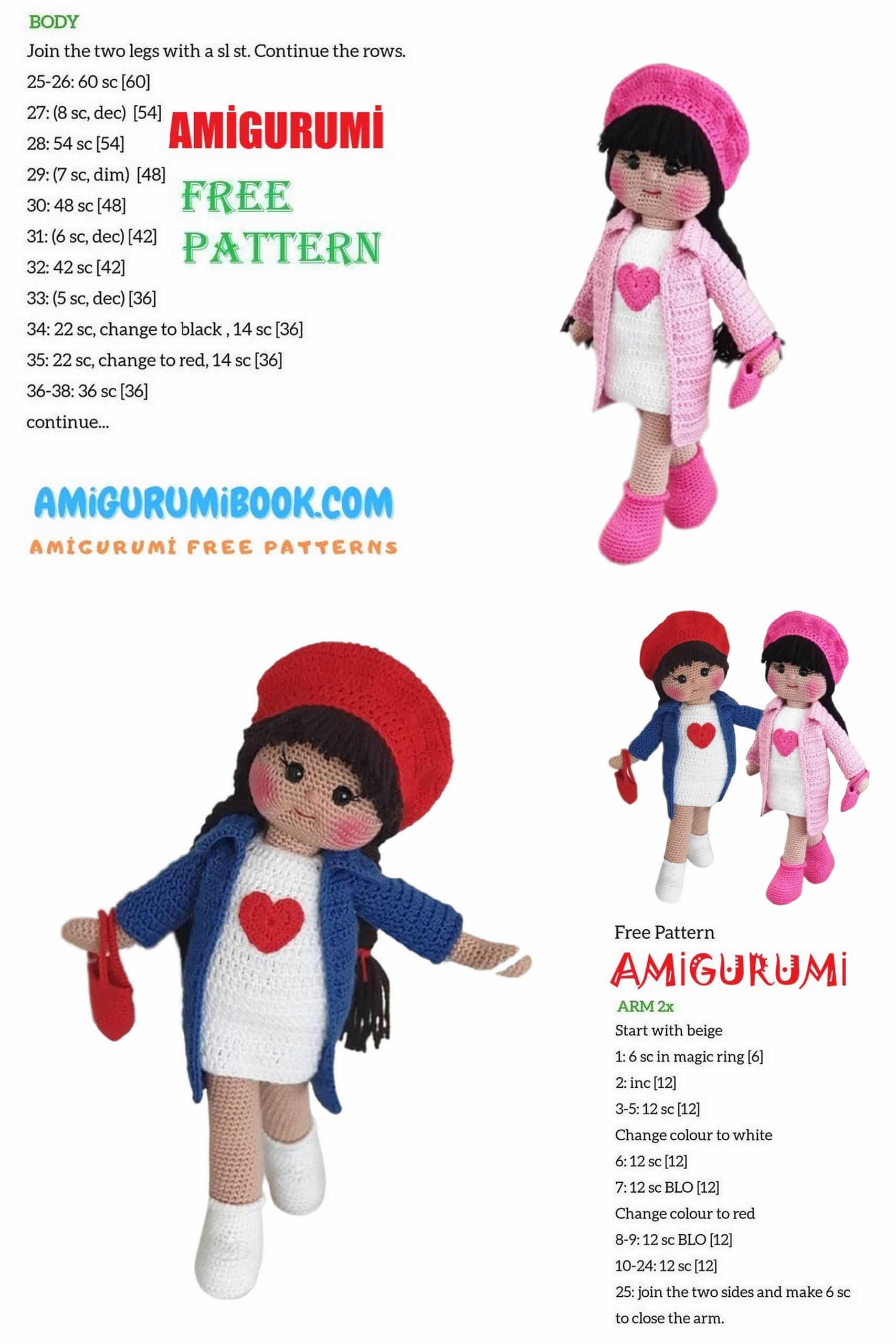 Chubby Amigurumi Doll Free Pattern Free Amigurumi Crochet Patterns