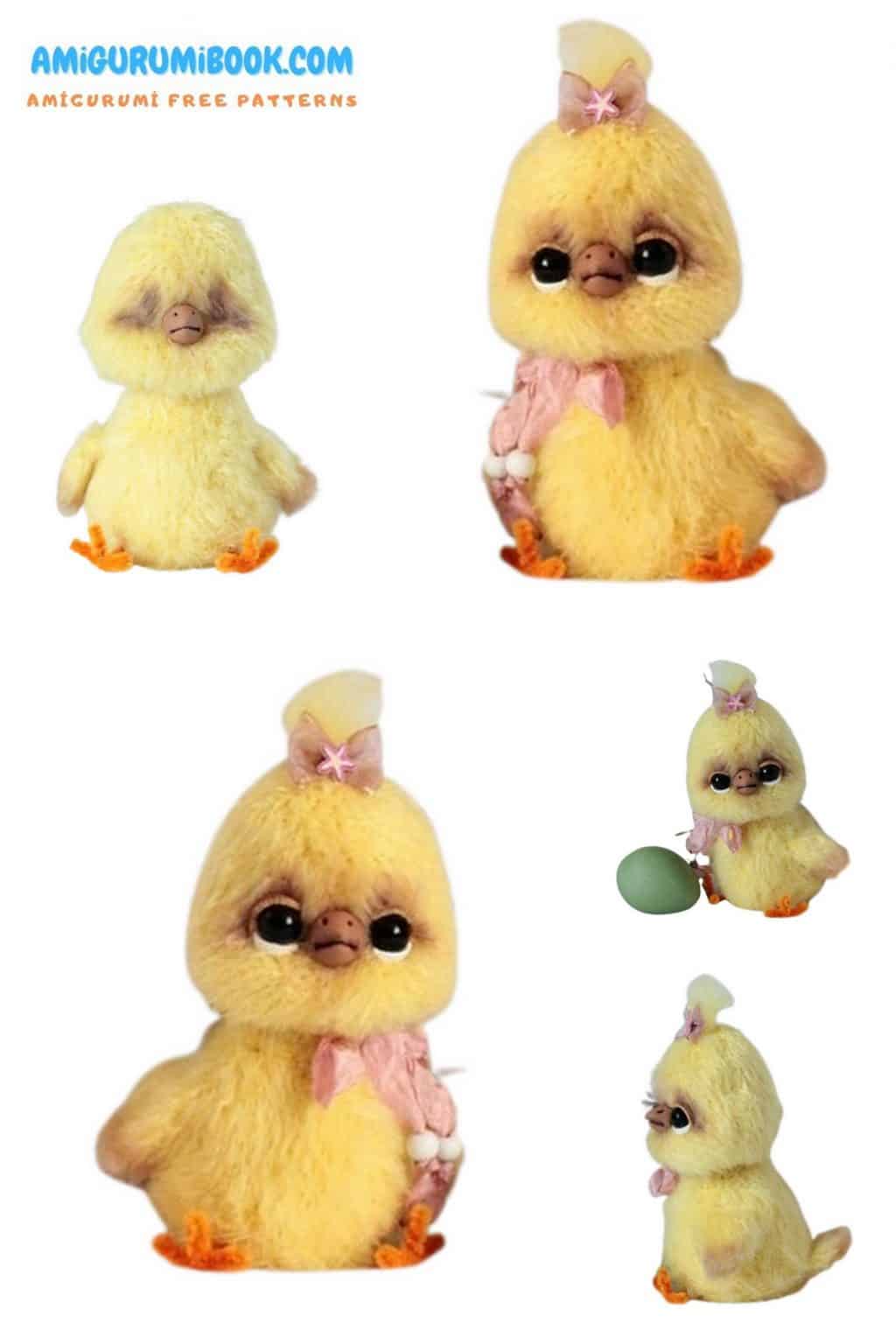 Fluffy Chick Amigurumi Free Pattern - Free Amigurumi Crochet Patterns