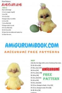 Fluffy Chick Amigurumi Free Pattern - Free Amigurumi Crochet Patterns