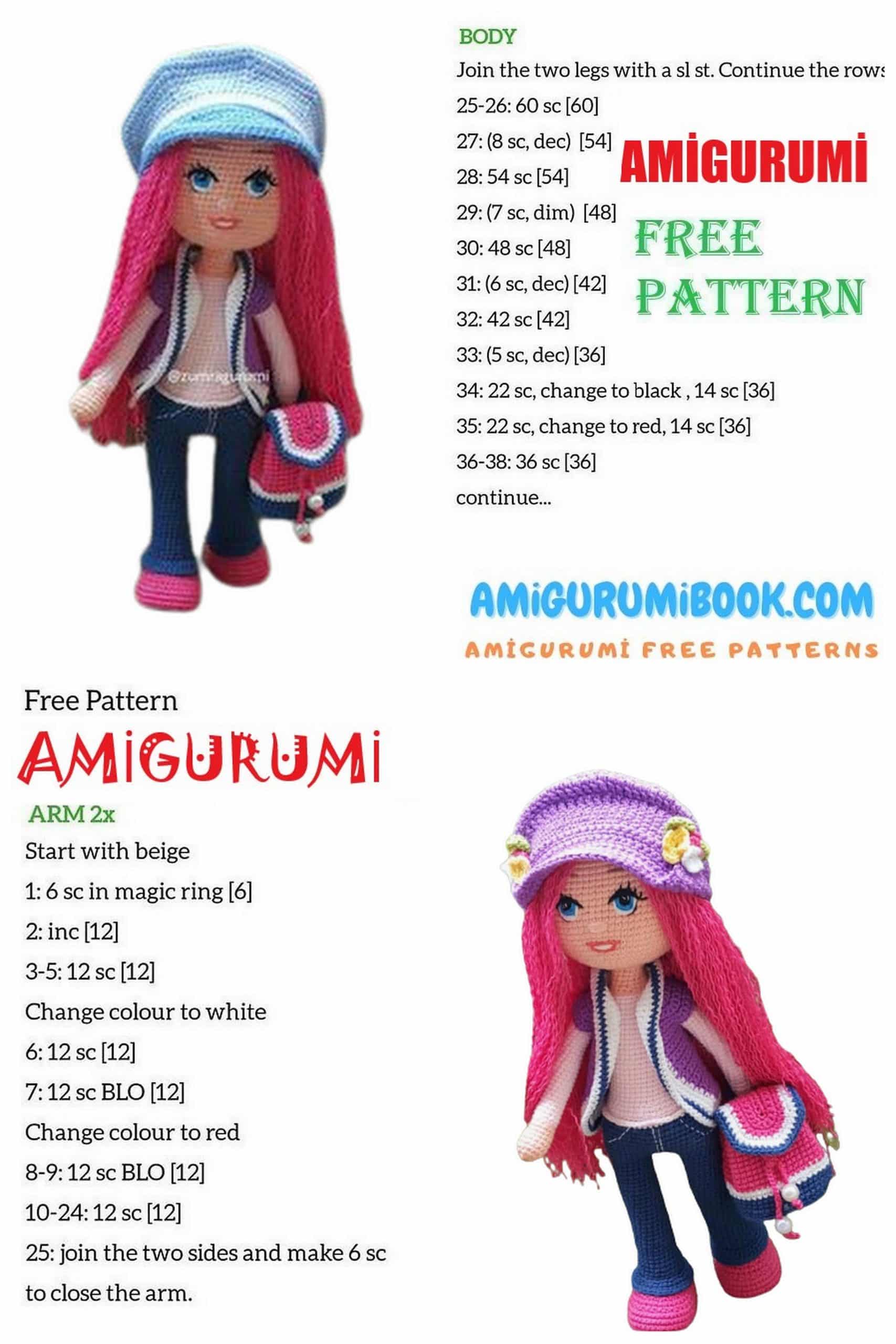 Hilal Doll Amigurumi Free Pattern - Free Amigurumi Crochet Patterns