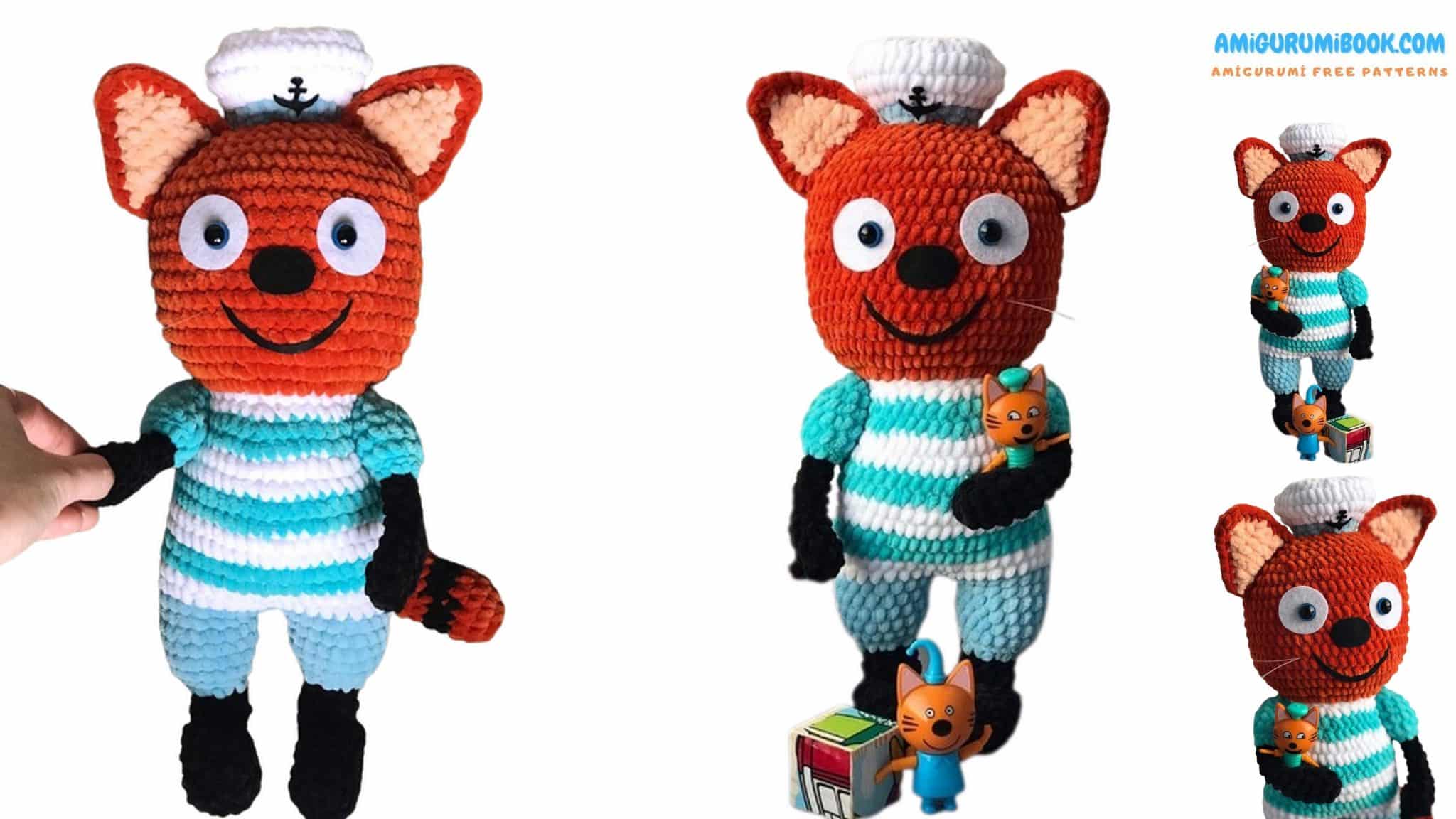Captain Cat Amigurumi Free Pattern - Free Amigurumi Crochet Patterns