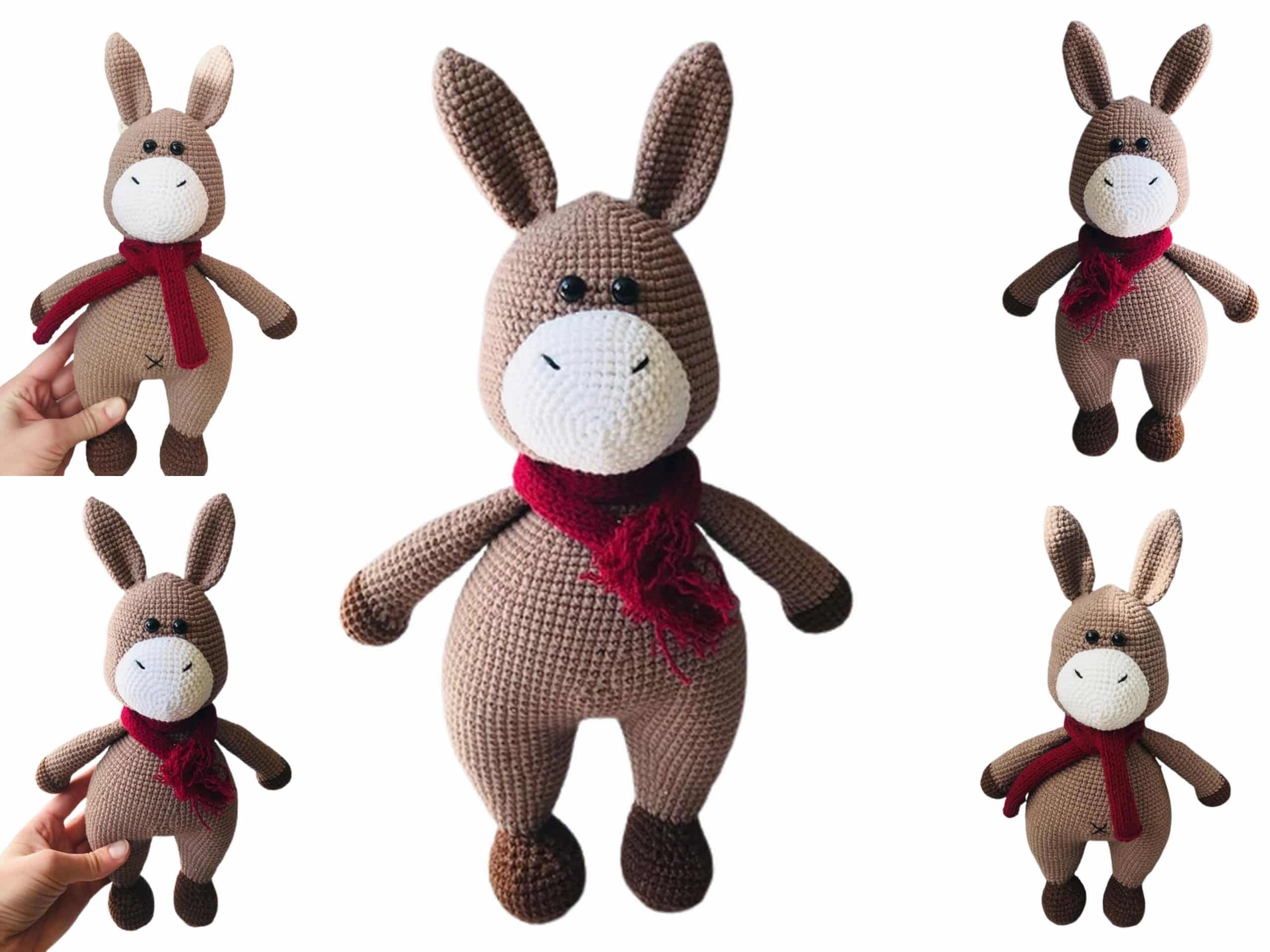 Scarf Cute Donkey Amigurumi Free Pattern - Free Amigurumi Crochet Patterns