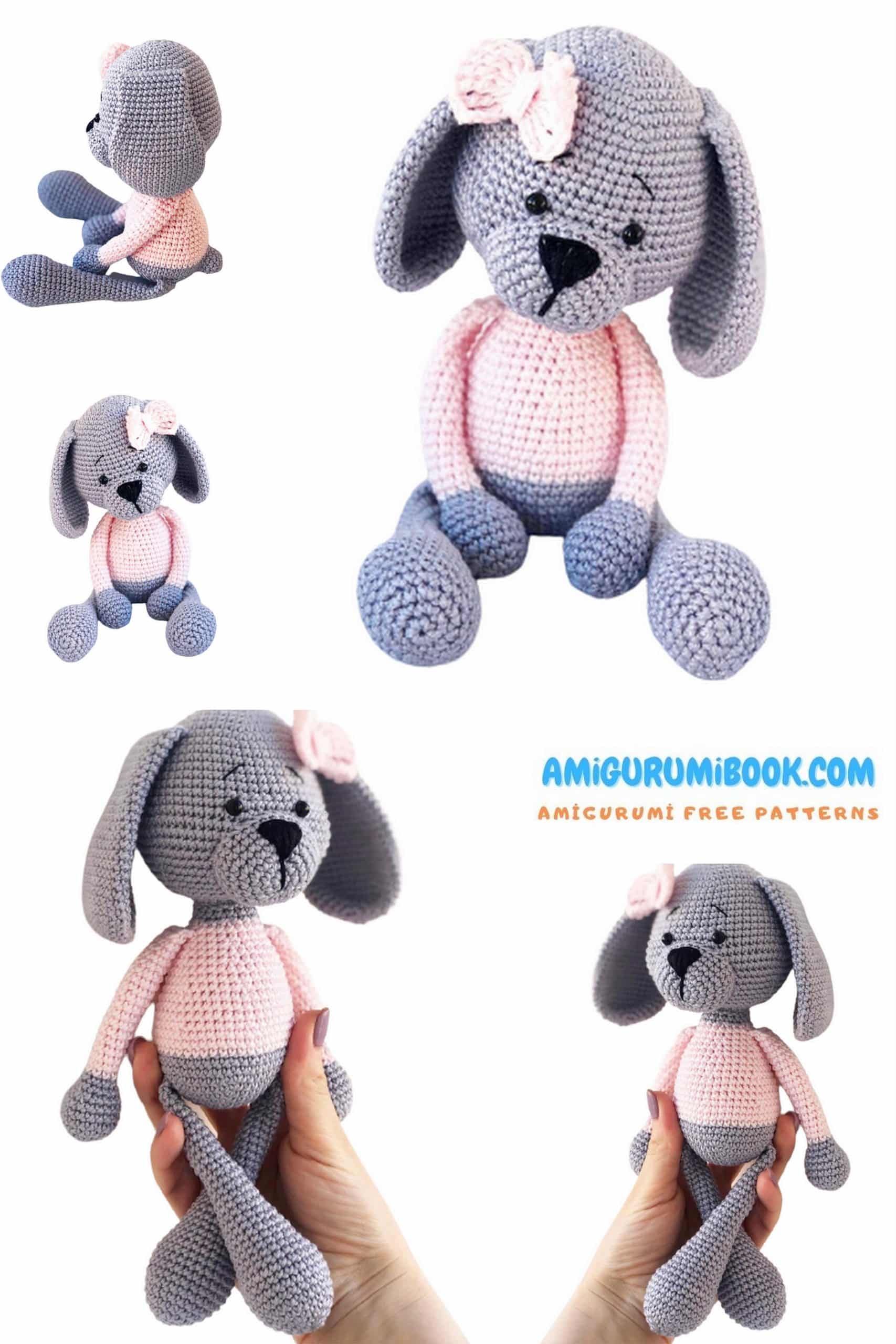 Cute Lady Dog Amigurumi Free Pattern - Free Amigurumi Crochet Patterns