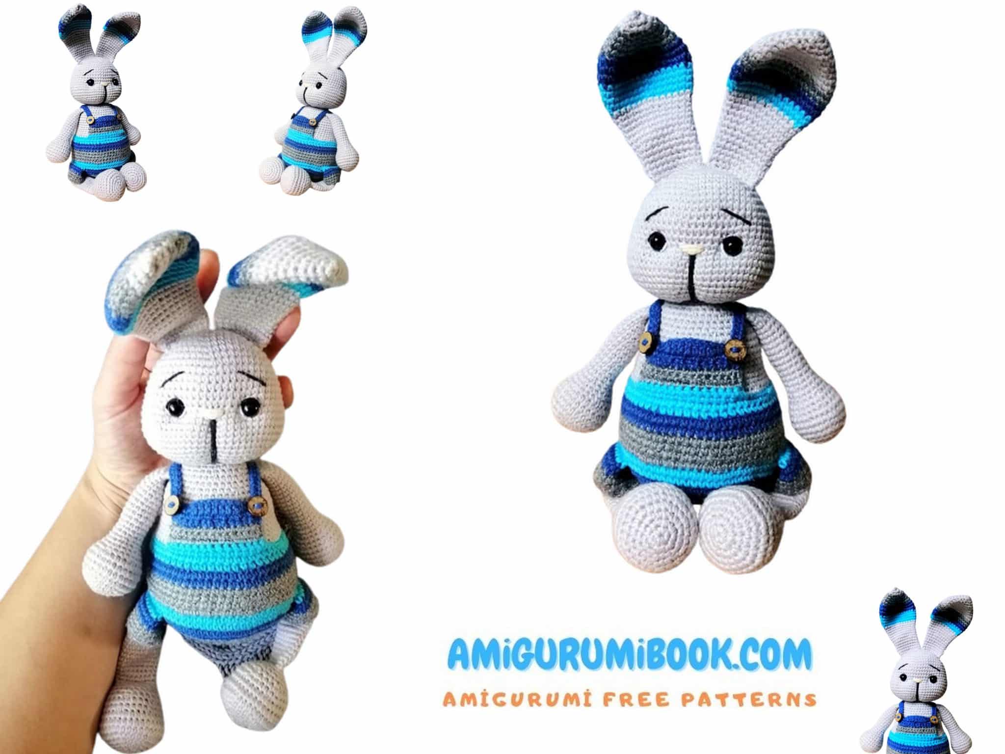 Free Amigurumi Pattern: Cute Bunny Rabbit - Free Amigurumi Crochet Patterns