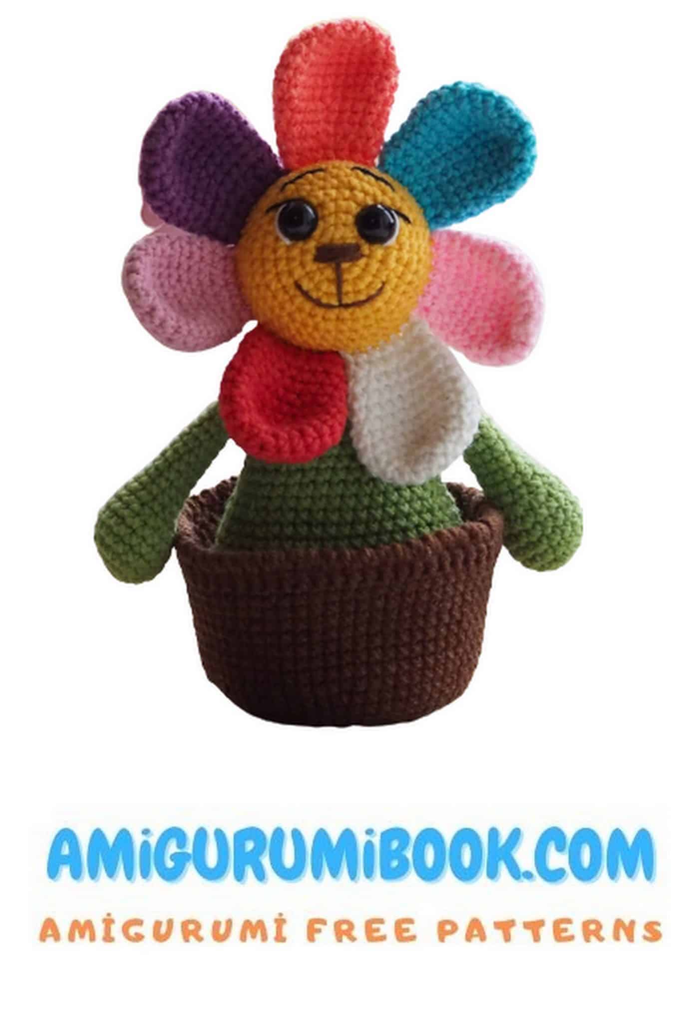 Rainbow Flower Amigurumi Free Pattern: Crochet Your Colorful Blossom ...