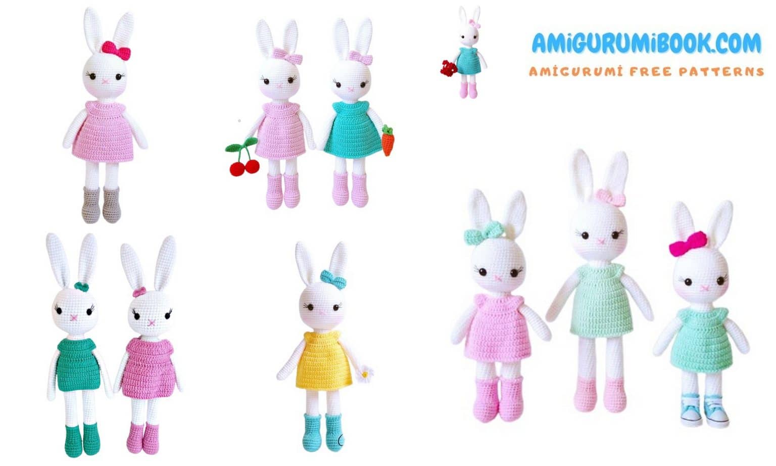 Crocheted Bunny Friends: Adorable Free Amigurumi Pattern - Free ...