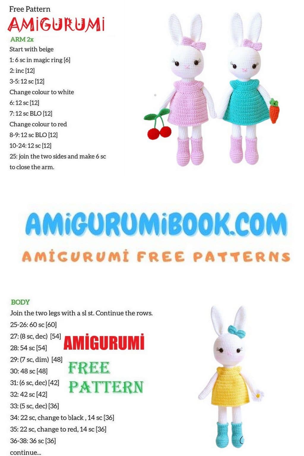 Crocheted Bunny Friends: Adorable Free Amigurumi Pattern - Free ...