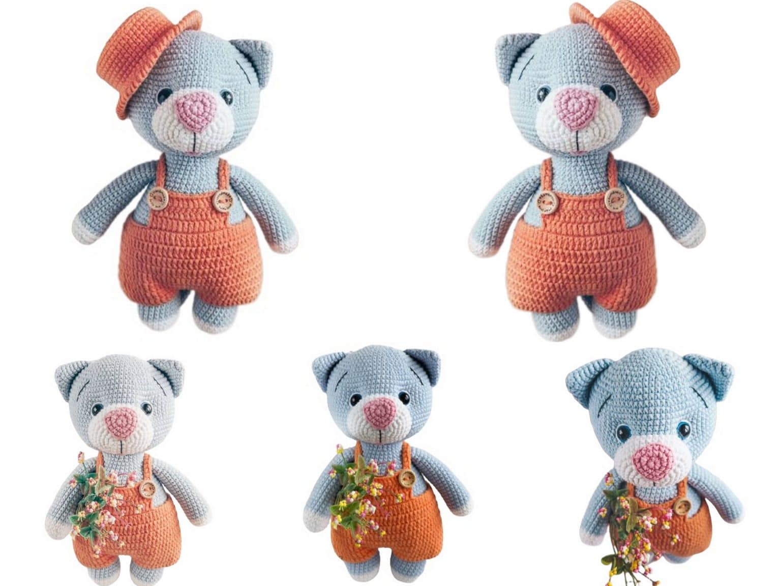 Free Amigurumi Cute Kitten Pattern: Step-by-Step Instructions - Free ...