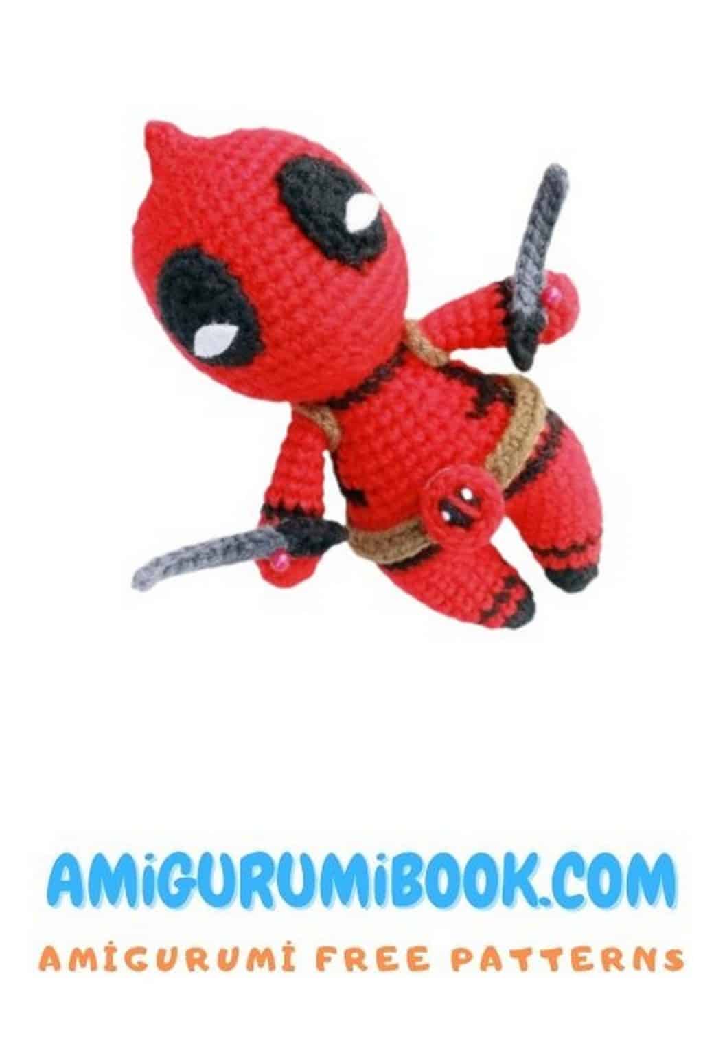 Deadpool Amigurumi Free Pattern - Free Amigurumi Crochet Patterns