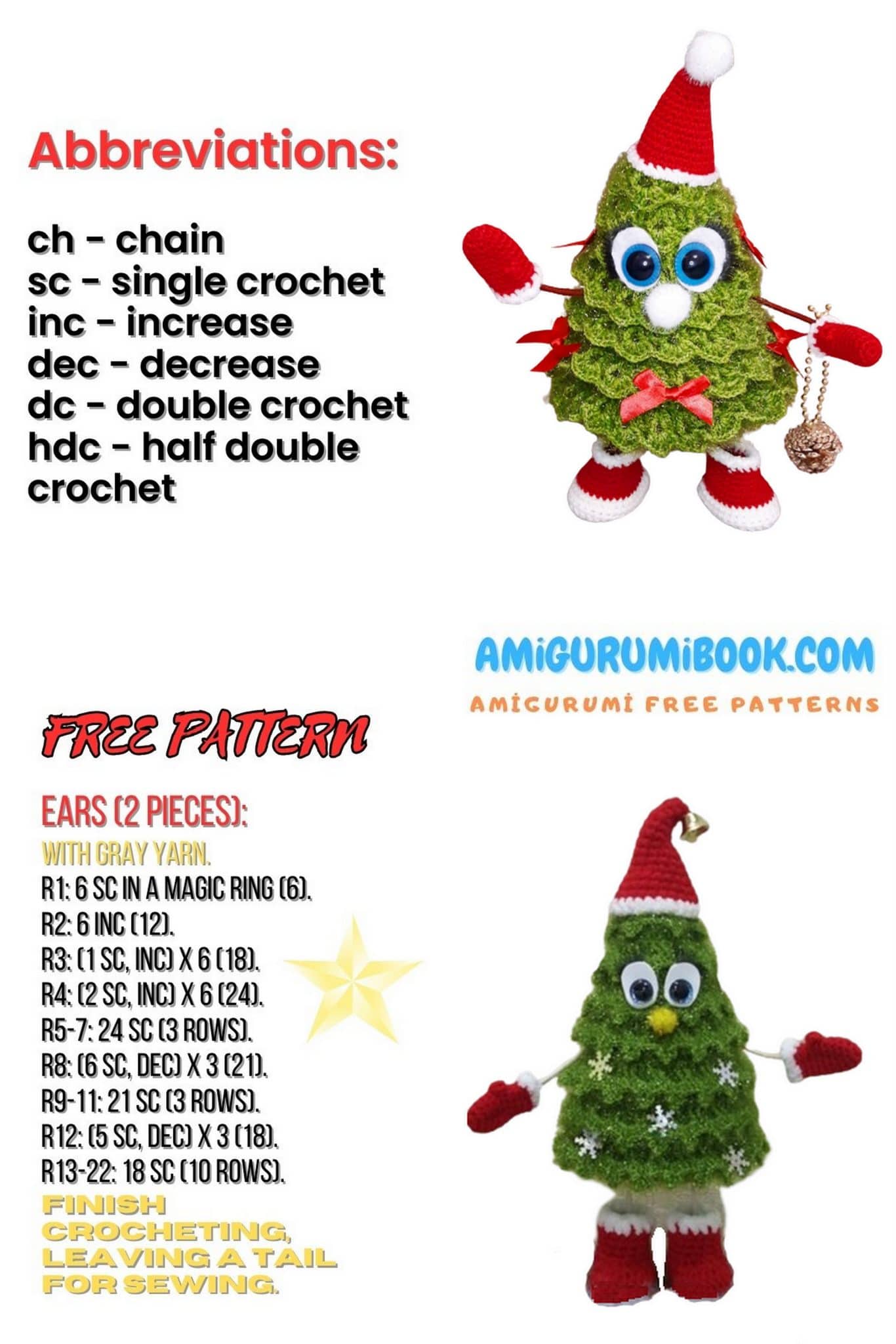 Free Amigurumi Christmas Tree Pattern for Festive Crochet Fun - Free ...