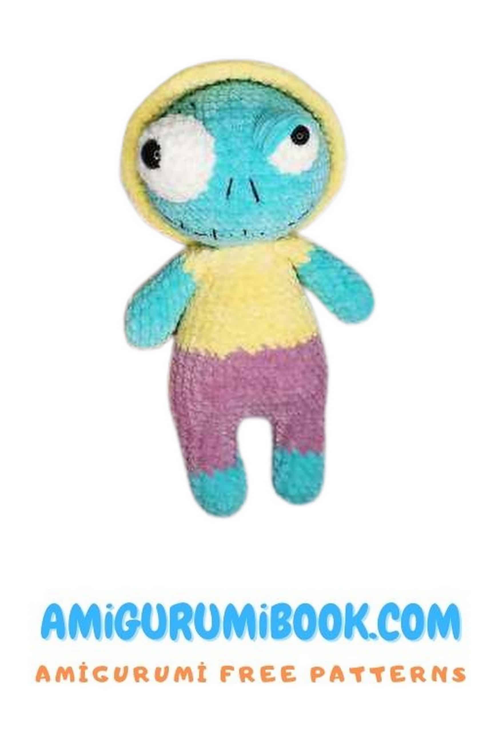 Halloween Zombie Amigurumi Free Pattern - Free Amigurumi Crochet Patterns
