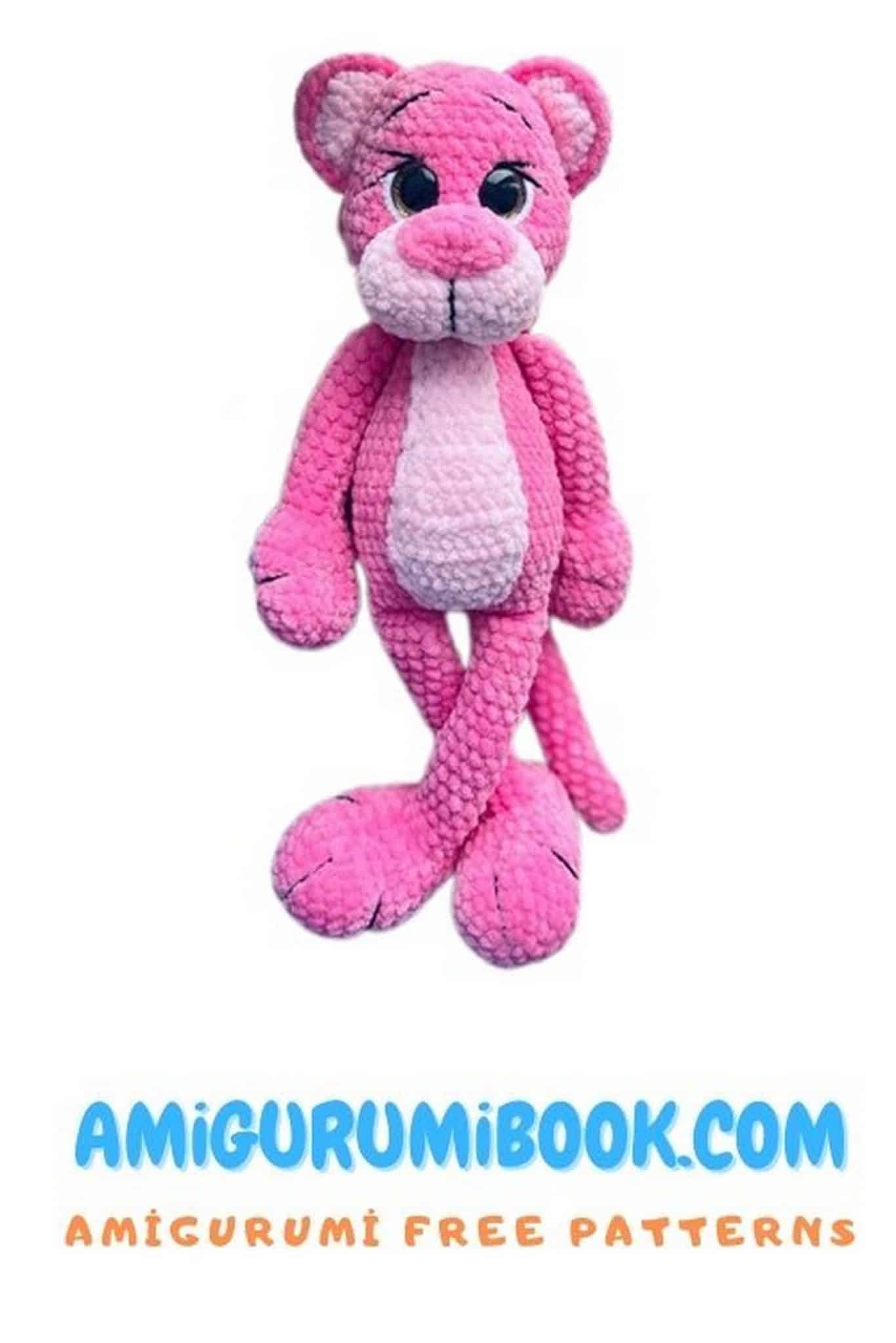 Free Velvet Pink Panther Amigurumi Pattern - Free Amigurumi Crochet ...