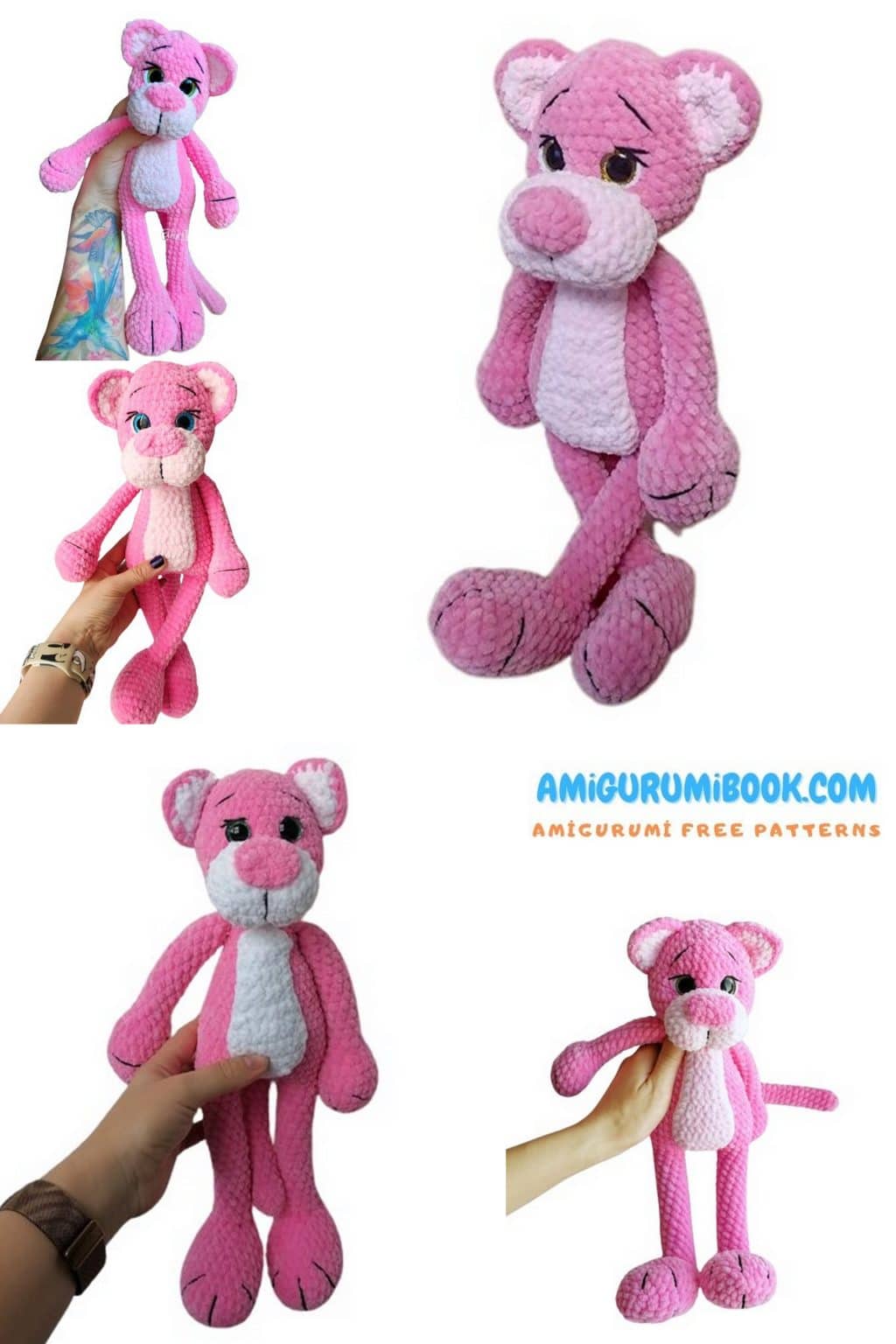 Free Velvet Pink Panther Amigurumi Pattern - Free Amigurumi Crochet ...