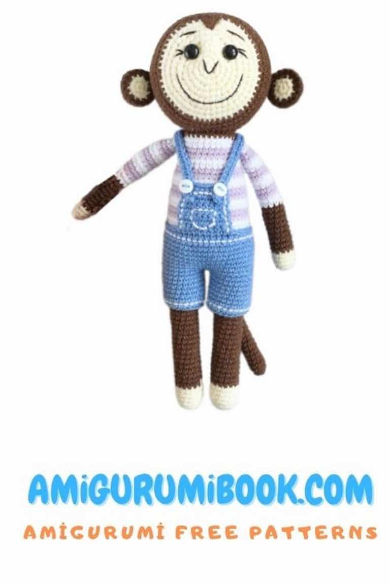 Monkey Dudu Amigurumi Free Pattern - Cute Crochet Toy Tutorial - Free ...