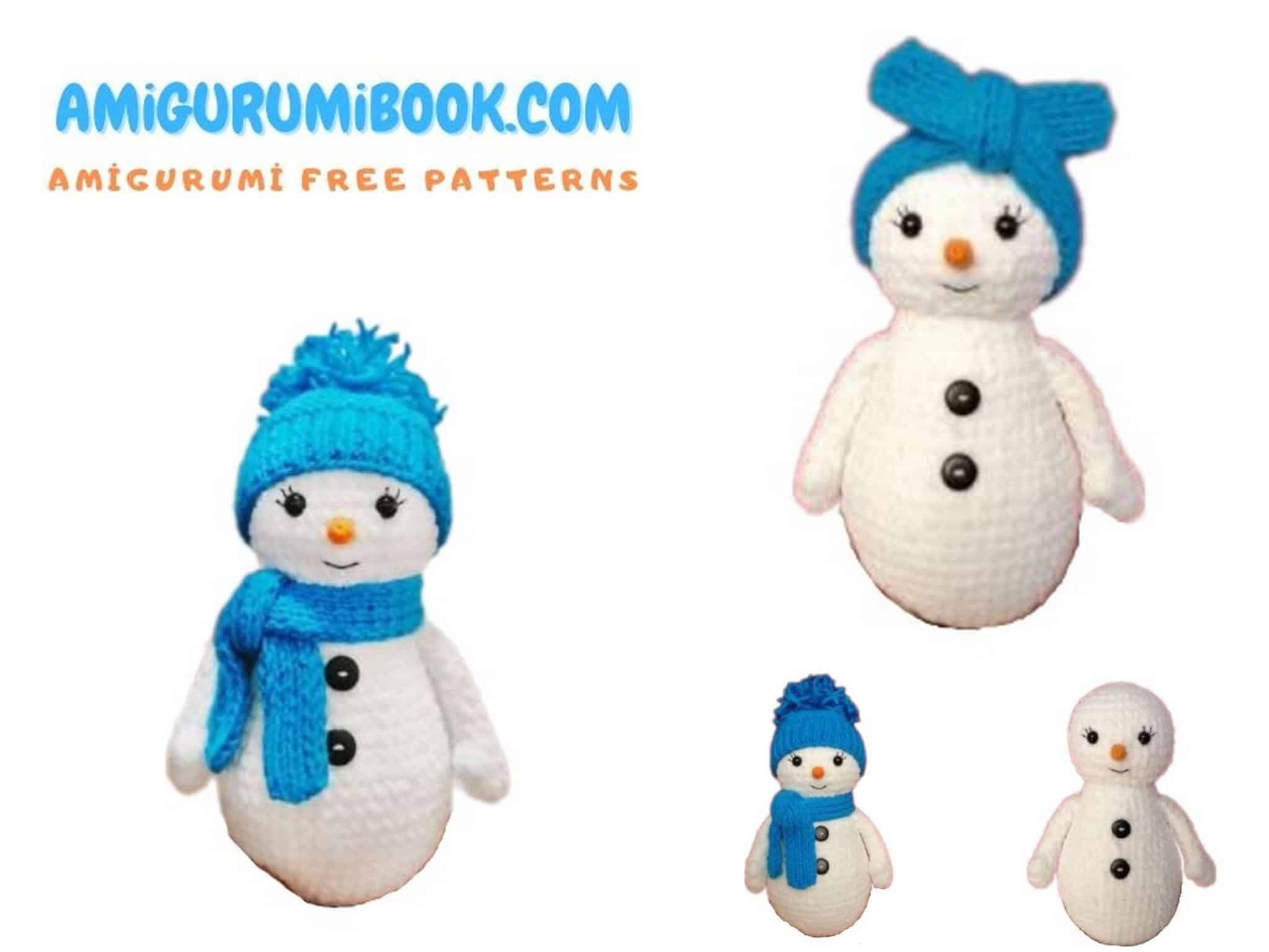 Blue Scarf Snowman Amigurumi Free Pattern: Crochet Tutorial - Free ...