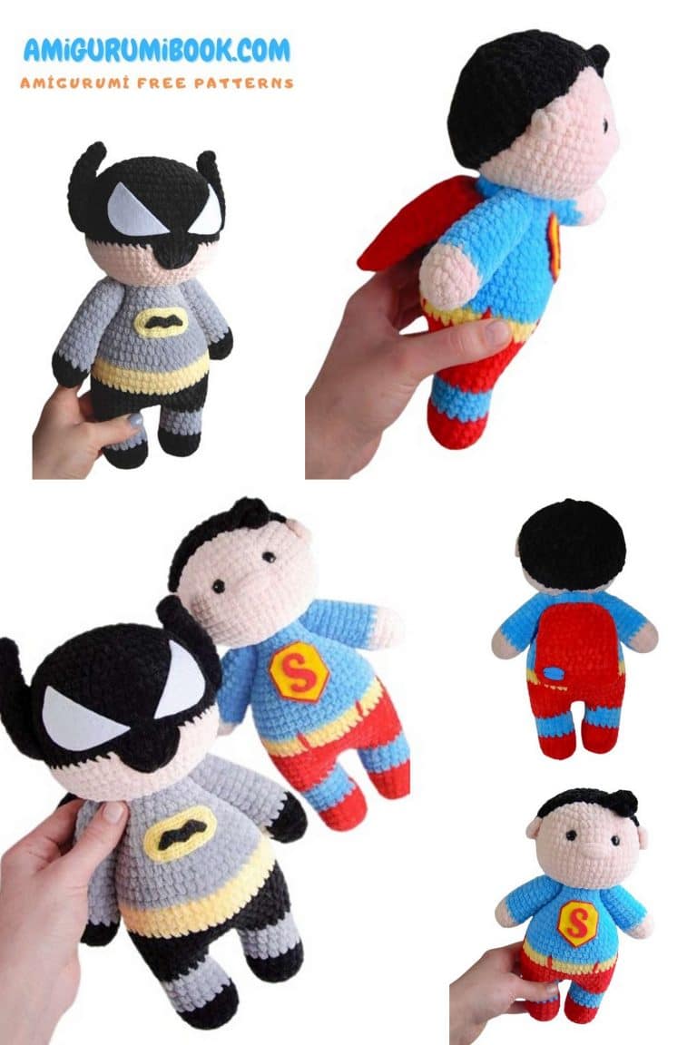 Crochet Superman and Batman Amigurumi Free Pattern - Free Amigurumi ...