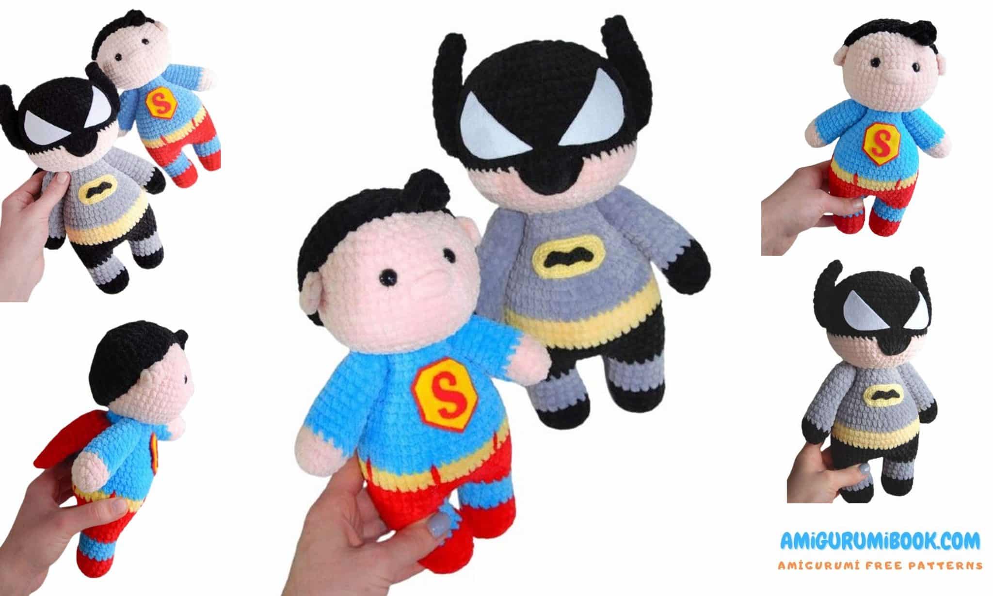Crochet Superman and Batman Amigurumi Free Pattern - Free Amigurumi ...