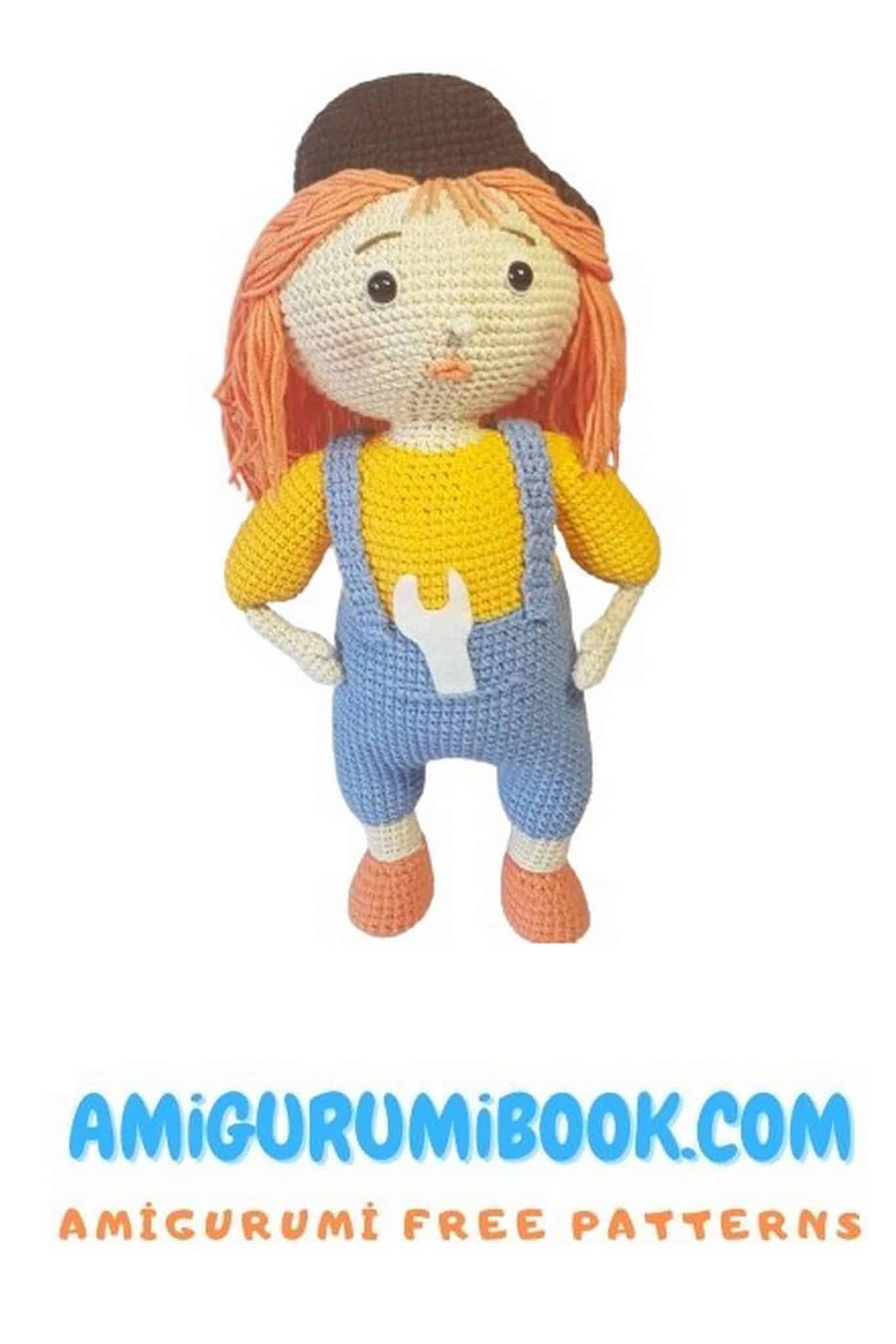 Mechanic Doll Amigurumi Free Pattern: Crochet Tutorial - Free Amigurumi ...