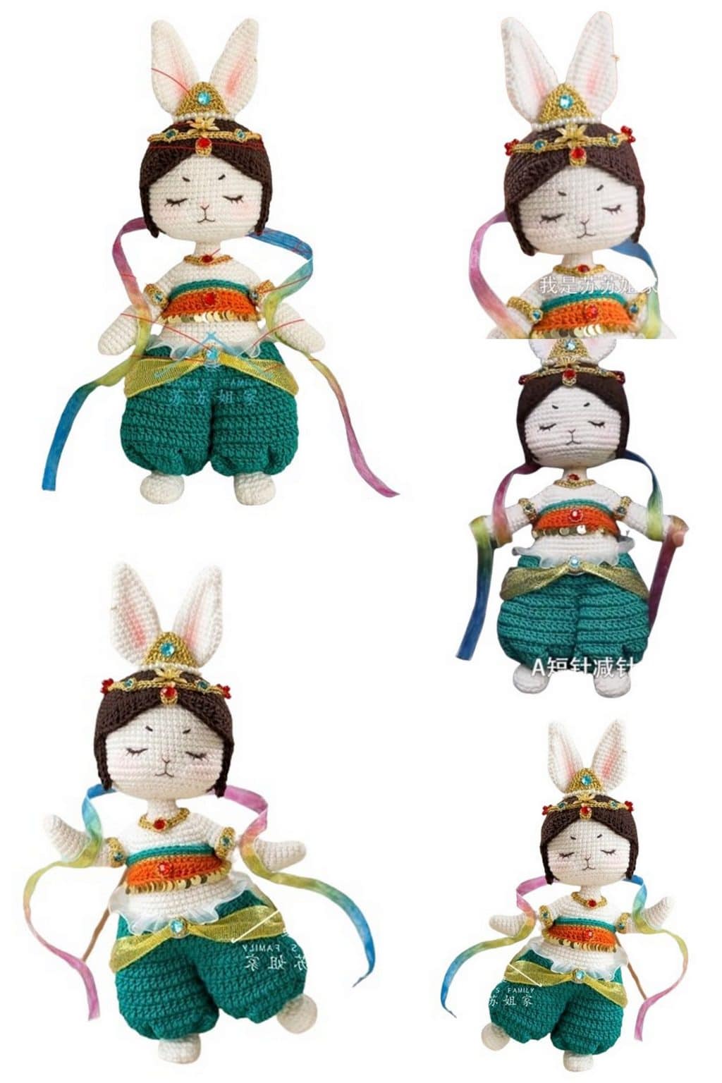Free Jade Bunny Amigurumi Pattern: Crochet Tutorial - Free Amigurumi ...