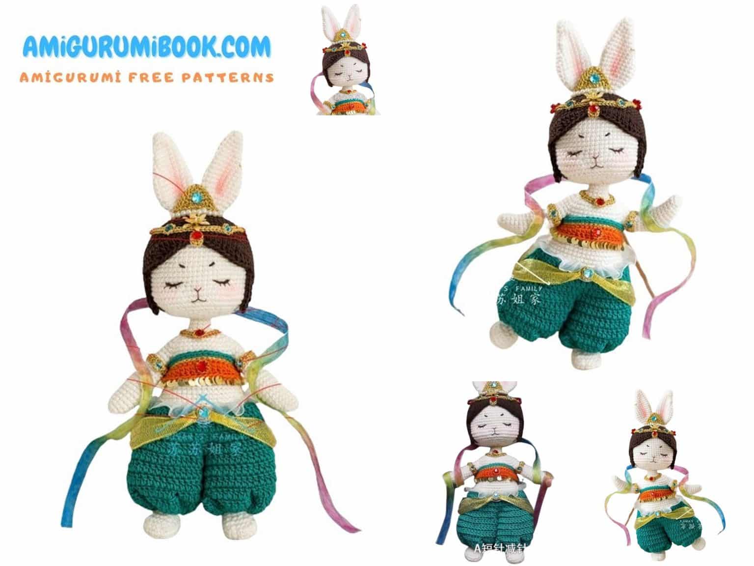 Free Jade Bunny Amigurumi Pattern: Crochet Tutorial - Free Amigurumi ...