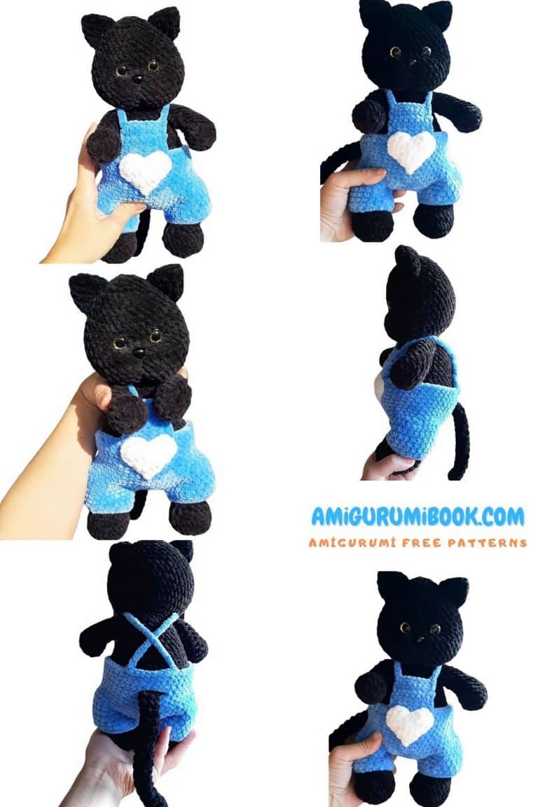 Adorable Black Cat Amigurumi Free Pattern: Crochet Tutorial - Free ...