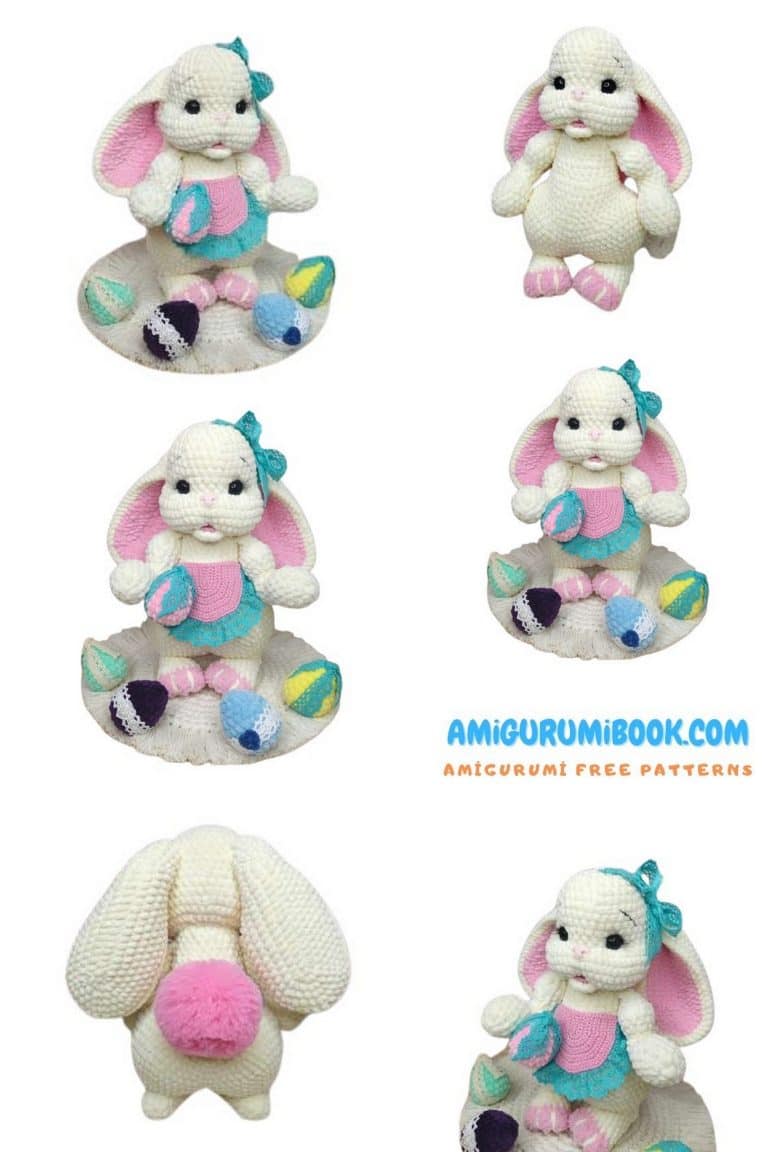 Free Easter Bunny Amigurumi Pattern: Crochet Tutorial - Free Amigurumi ...