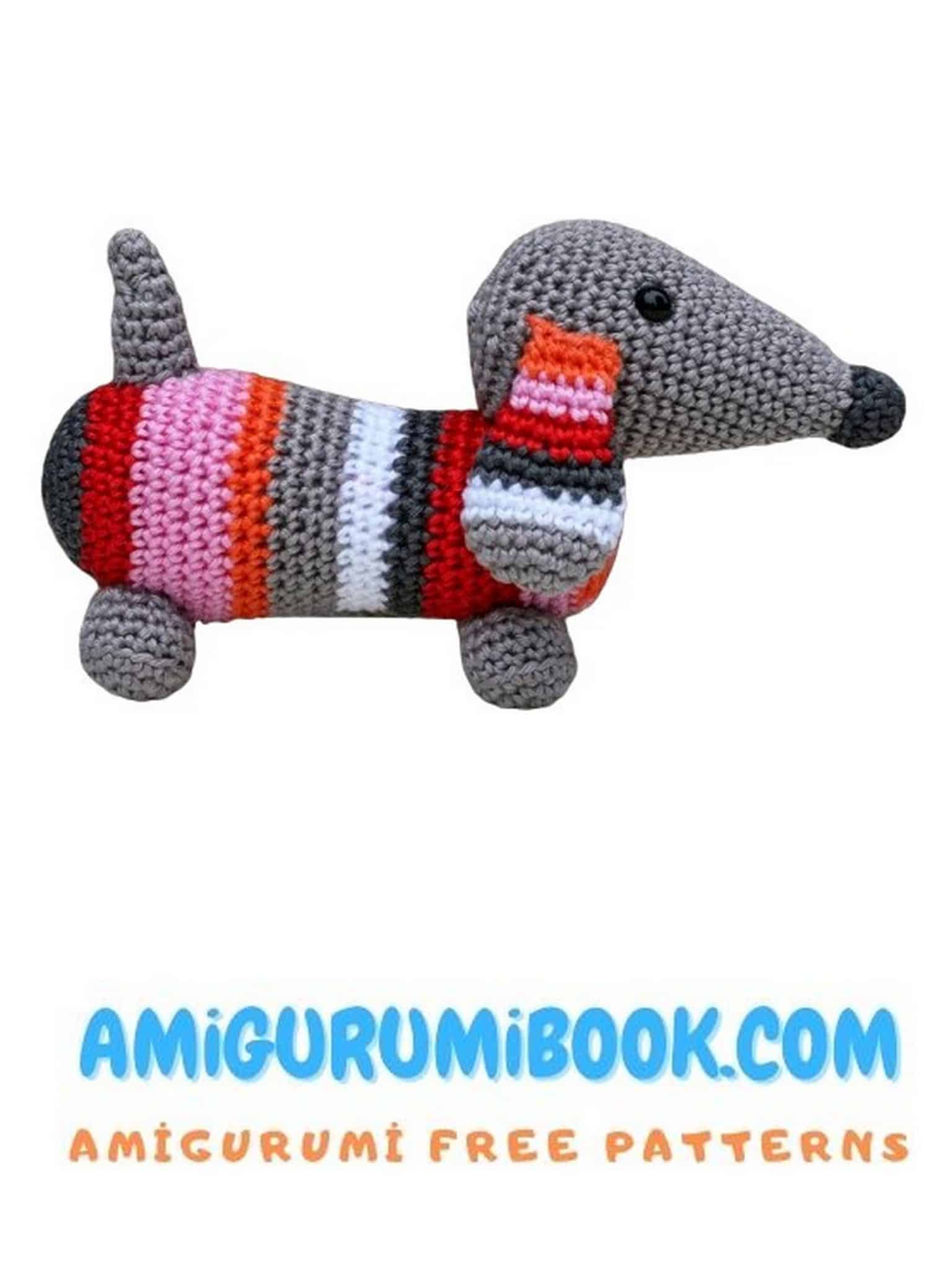 Dachshund Dog Amigurumi Free Pattern: Crochet Tutorial - Free Amigurumi ...