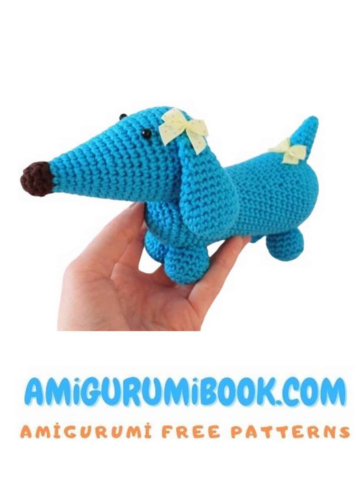 Dachshund Dog Amigurumi Free Pattern: Crochet Tutorial - Free Amigurumi ...