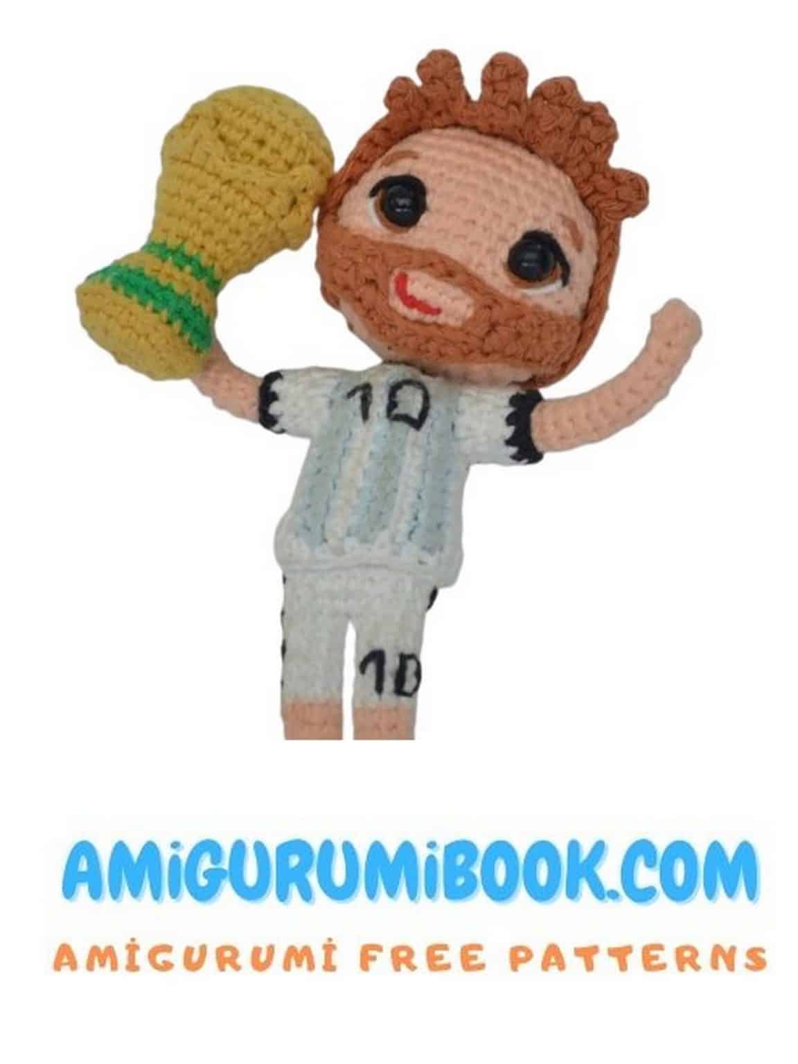 Free Lionel Messi Amigurumi Pattern - Fun Crochet Tutorial - Free ...