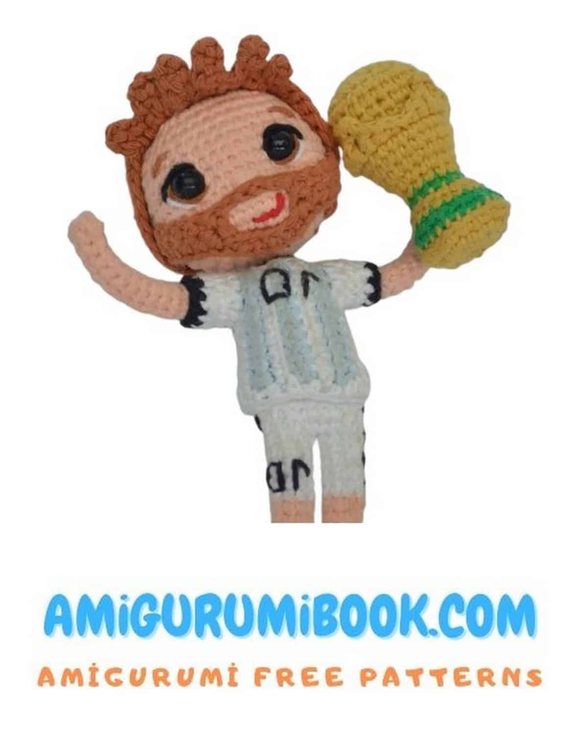 Free Lionel Messi Amigurumi Pattern - Fun Crochet Tutorial - Free ...