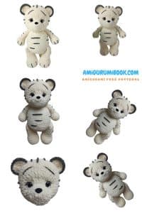 White Tiger Amigurumi Free Pattern - Crochet Tutorial - Free Amigurumi ...