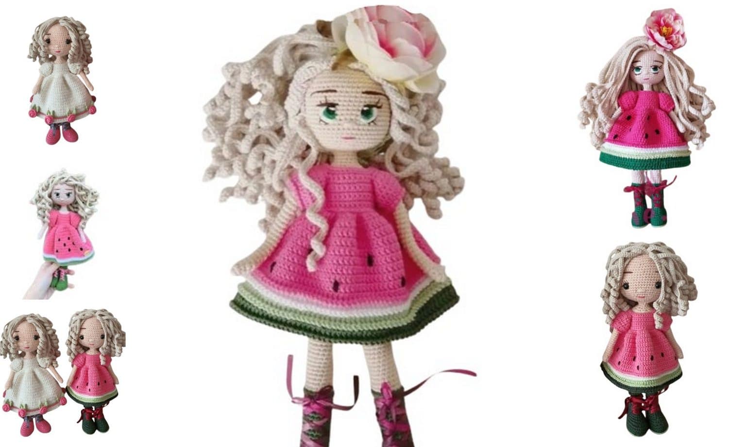 Watermelon Doll Amigurumi Free Pattern - Free Amigurumi Crochet Patterns