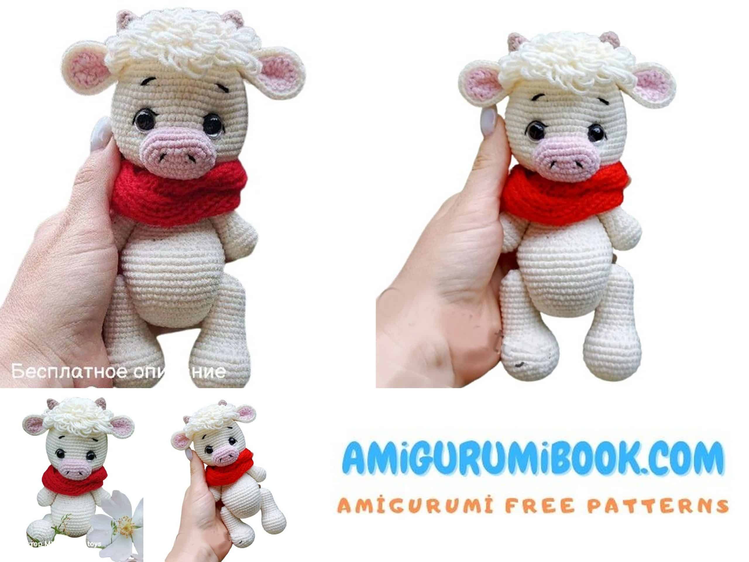 Calf Bop Amigurumi Cow Free Pattern - Crochet Tutorial - Free Amigurumi ...